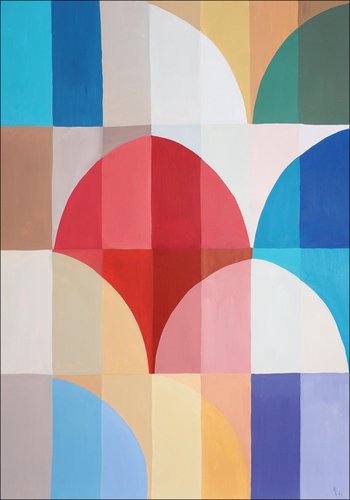 Natalia Roman, Seaside Journey, 2025, Acryl auf Aquarellpapier bei Pamono kaufen