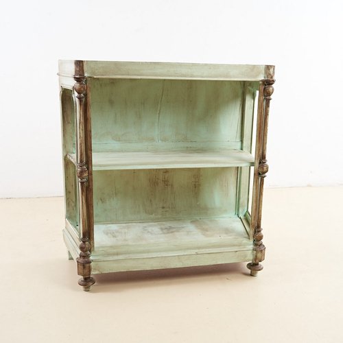 Bookcase in Mint Green with Dark Brown Shades for sale at Pamono