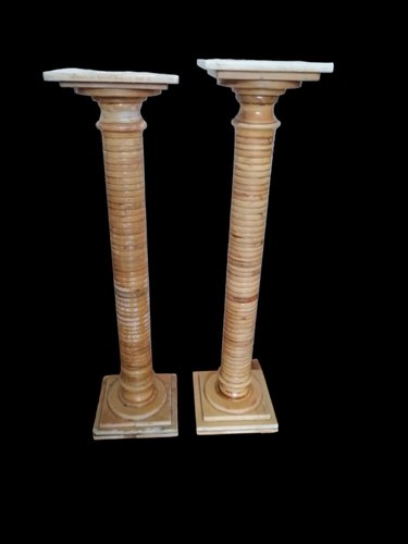 Onyx Columns Worked in Layers, 1920s, Set of 2 for sale at Pamono