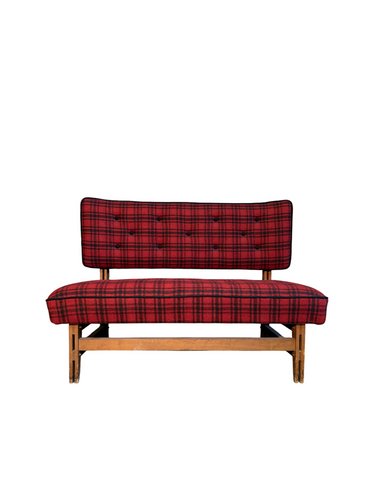 Red Wool Sofa, 1900s for sale at Pamono