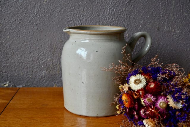 Large Antique Stoneware Farm Jug, 1890s for sale at Pamono