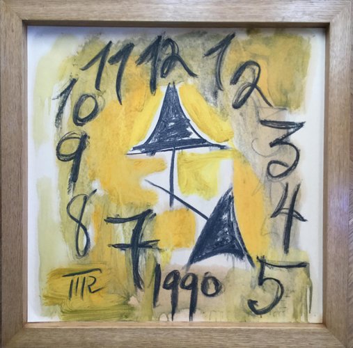 Mark REICHERT, Lhorloge, 1990, Watercolor for sale at Pamono