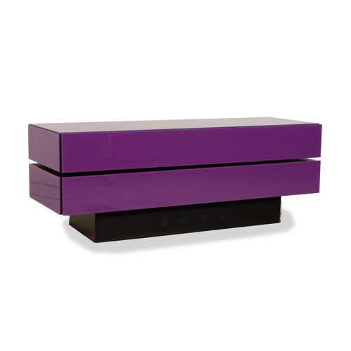 Brick BR 1502 Sideboard in Purple Glass from Spectral for sale at Pamono