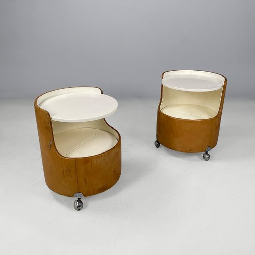 Italian Mid-Centrury Modern Lullaby Bedside Tables by Luigi Massoni for ...