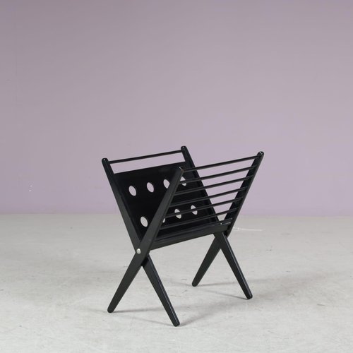 Vintage Dutch Folding Magazine Rack by Cees Braakman for Pastoe, 1950s ...