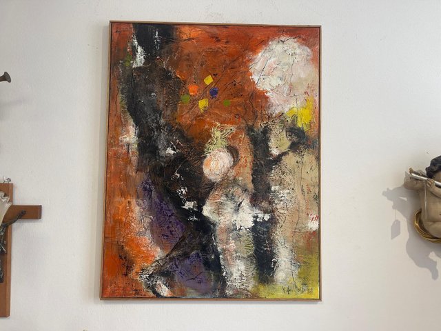 Manfred Leupold, Fasnacht, Oil Painting, 2012 for sale at Pamono