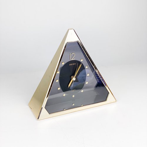 Triangular Mantle Clock from Seiko, 1990s for sale at Pamono