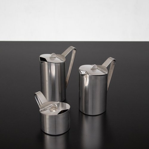 Stainless Steel Tea Service from Fratelli, 1970s, Set of 3 for sale at ...
