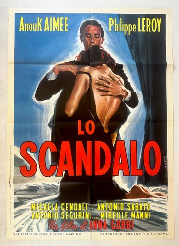 Vintage Italian Lo Scandalo Movie Poster, 1966 for sale at Pamono