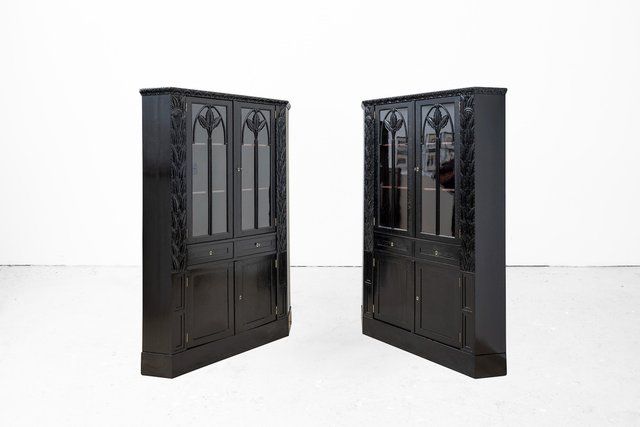 Art Nouveau Corner Cabinets by Emanuel Josef Margold for August ...