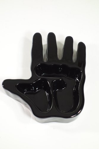 Vintage Italian Ceramic Black Hand Sculpture by Richard Ingersoll ...