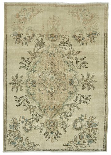 Large Vintage Beige Rug for sale at Pamono