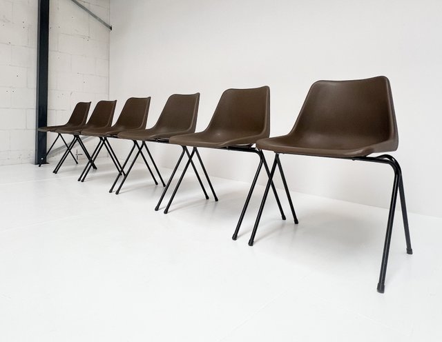 Polyprop Chairs by Robin Day for Hille, 1960s, Set of 6 for sale at Pamono