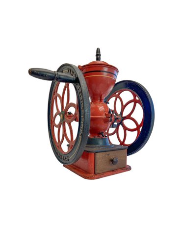 Large Cast Iron Coffee Grinder from Philadelphia Enterprise, 1898 for ...