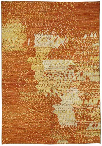 Modern Orange Tribal Rug for sale at Pamono
