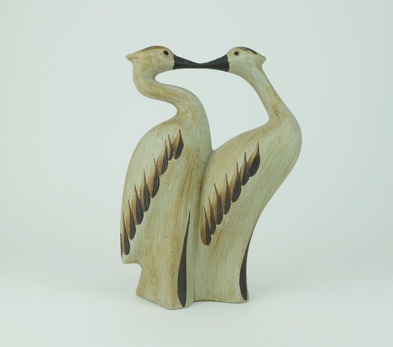 Mid-Century Ceramic Cranes Figurine from Sgrafo Modern, 1970s for sale ...