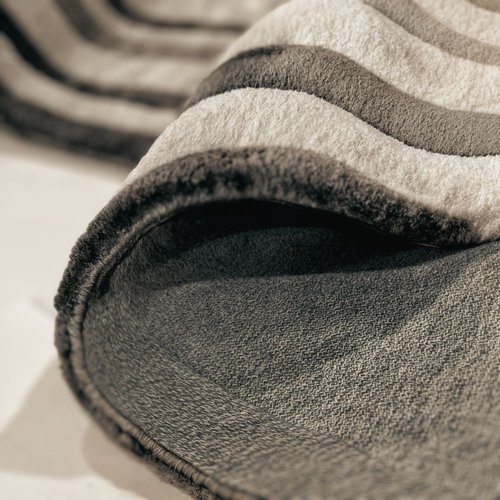 Modern Black and White Rectangular Insectu Rug by Tapis Studio for ...