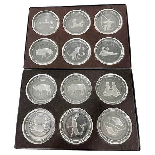Crystal Glass Coasters from Val Saint Lambert, Set of 12 for sale at Pamono