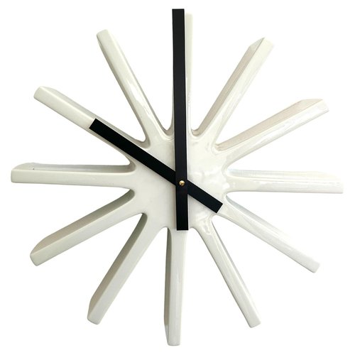 Vintage Danish Wall Clock by Poul Pedersen for Royal Copenhagen, 1976 ...