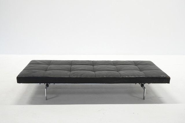 Sofá cama PK80 vintage de Poul Kjærholm para E. Kold Christensen, años ...