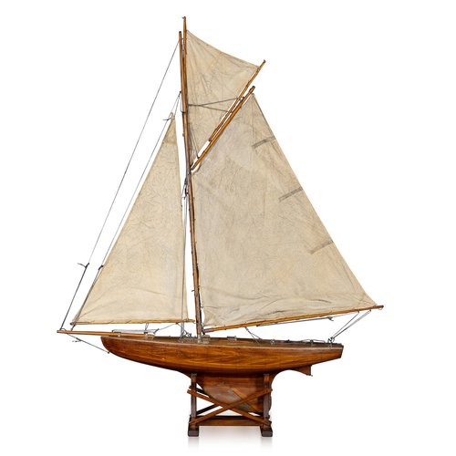 Vintage 20th Century Large English Sloop Pond Yacht, 1940s for sale at ...