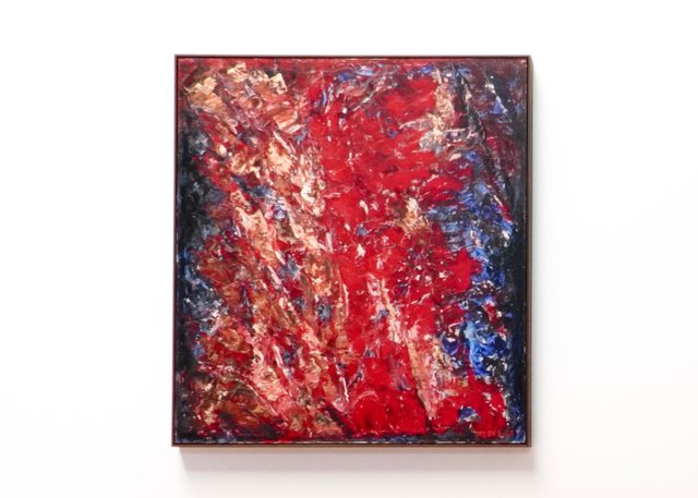 Jozef Mees, Early Lyrical Abstract Composition, Belgium, 1963, Oil on Panel for sale at Pamono