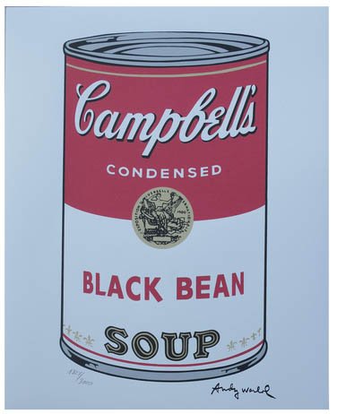 andy warhol bean can