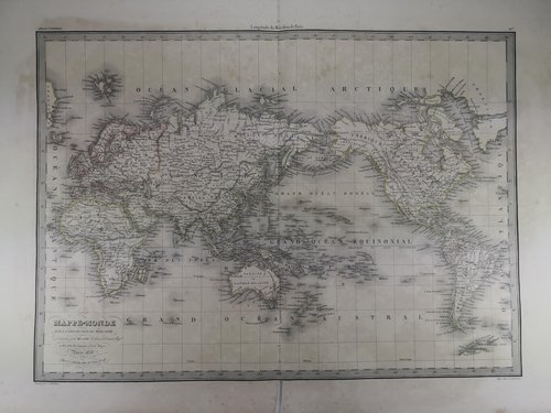 Antike Mercator-Karte, Mitte des 19. Jahrhunderts bei Pamono kaufen