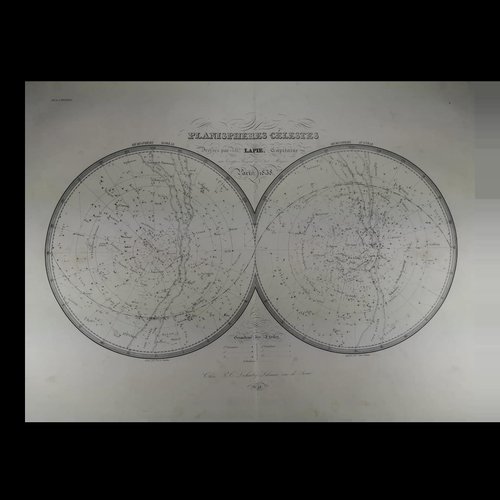Celestial Plan. An Original 1838 Edition of a Pierre M Lapie Celestial ...