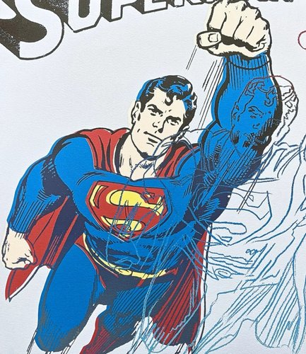 After Andy Warhol, Superman Light Blue, 1980s, Print for sale at Pamono