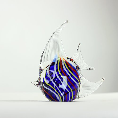 Glass Fish Statue, Czechoslovakia, 1960s for sale at Pamono