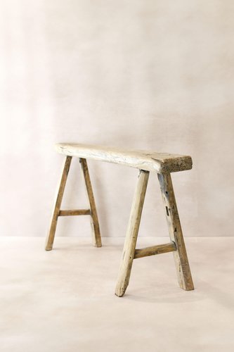 Antique Rustic Elm Bench for sale at Pamono