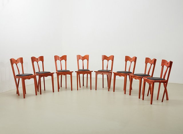 Dora Dining Chairs by Borek Sipek for Driade Aleph, 1990s, Set of 8 for ...