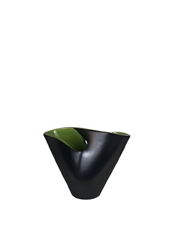 Green Infini Vase by Fernand Elchinger, 1950s for sale at Pamono