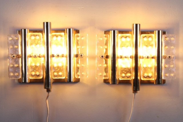 Vintage Brass Lamps by Carl Fagerlund/Hans-Agne Jakobsson for Orrefors ...