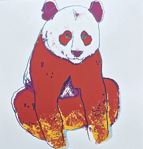 After Andy Warhol, Giant Panda Red, 1980s, Print for sale at Pamono