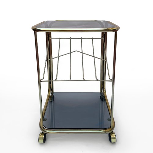 Vintage Magazine Rack Trolley, 1970s for sale at Pamono