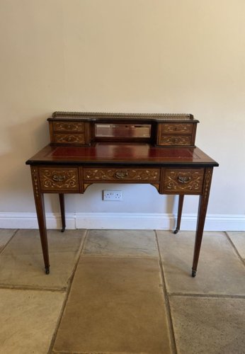 Antique Victorian Rosewood Inlaid Writing Desk, 1900 for sale at Pamono