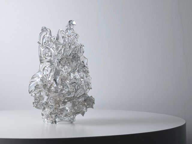 René Roubicek, Coral Sculpture, 1960s, Crystal for sale at Pamono