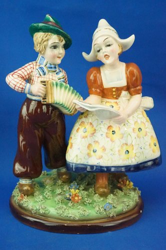 Ceramic Sculpture of Tyrolean Children by Teodoro Sebelin for Bassano ...