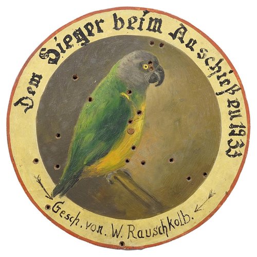 Vintage Honor Shooting Target with Black-Headed Parrot, 1933 for sale ...