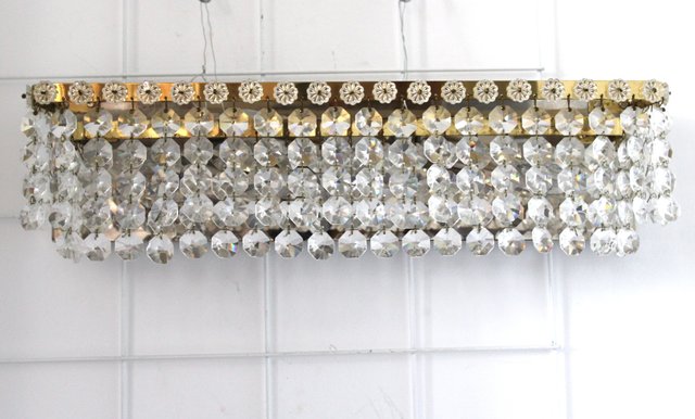 Lead Crystal Wall Light from Maderna, 1960s for sale at Pamono