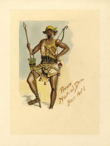 Percy Anderson, Theatre Costume Design for Cairo: Prince Nur Al-Din Act ...