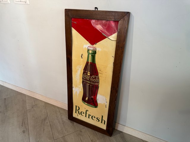Coca-Cola Refresh Sign, Usa, 1950s for sale at Pamono