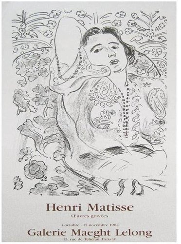 Arabesque / Henri Matisse at Galerie Maeght Exhibition Poster, 1984 for ...