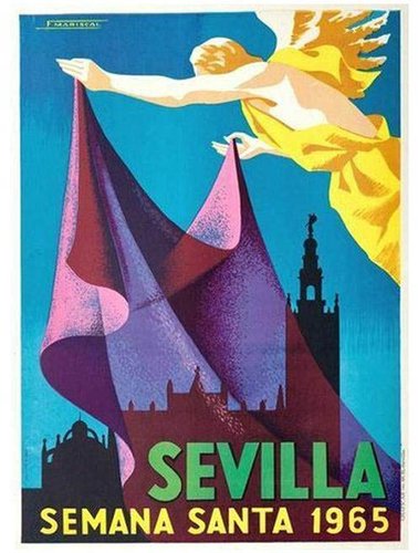 Seville - Holy Week Poster, 1965 for sale at Pamono