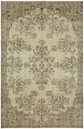 Vintage Turkish Beige Area Rug for sale at Pamono