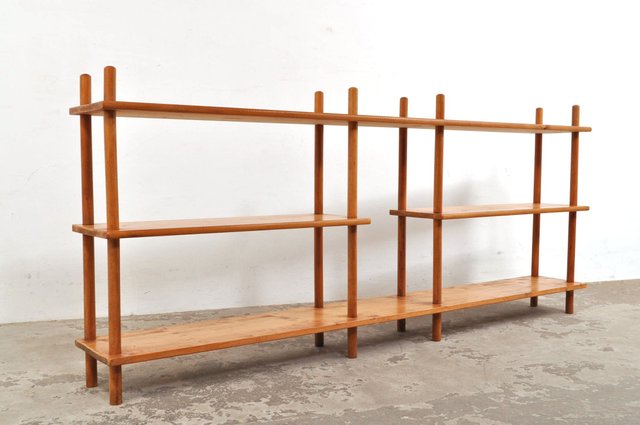 Vintage Pine Shelving Unit, 1960s for sale at Pamono