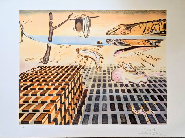 Salvador Dali, Disintegration of the Persistence of Memory (Melting ...