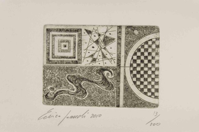 Fausto Maria Franchi, Abstract Composition, Etching, 2010 for sale at ...